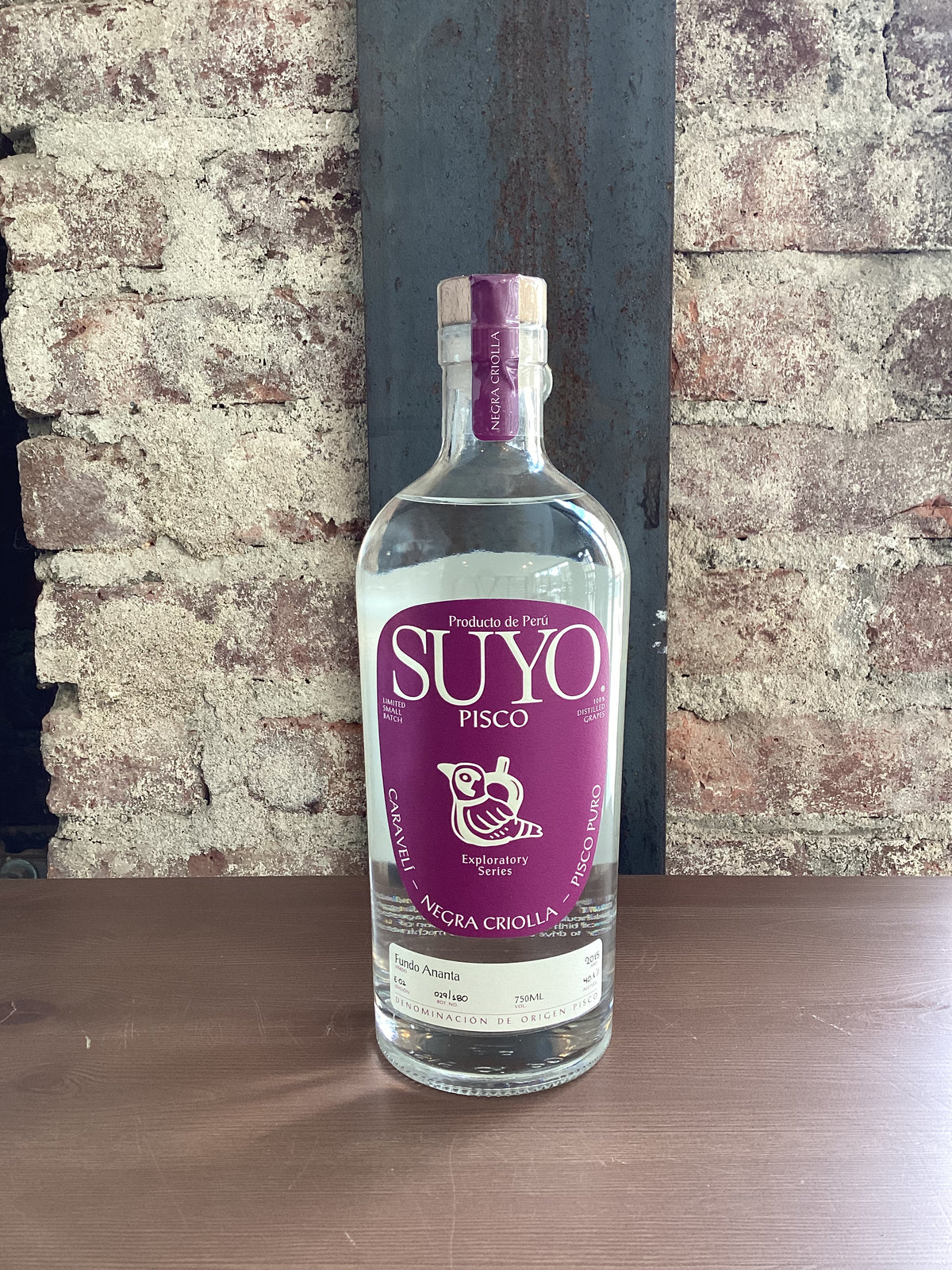 Suyo Pisco, Exploratory Series Negra Criolla Fundo Ananta (Peru) 750ml